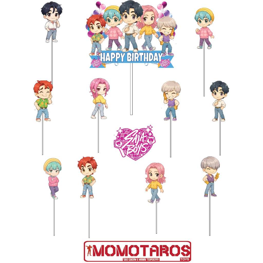 Chibi cake Topper Only kpop นักล่าปีศาจ kpop | Shopee Thailand