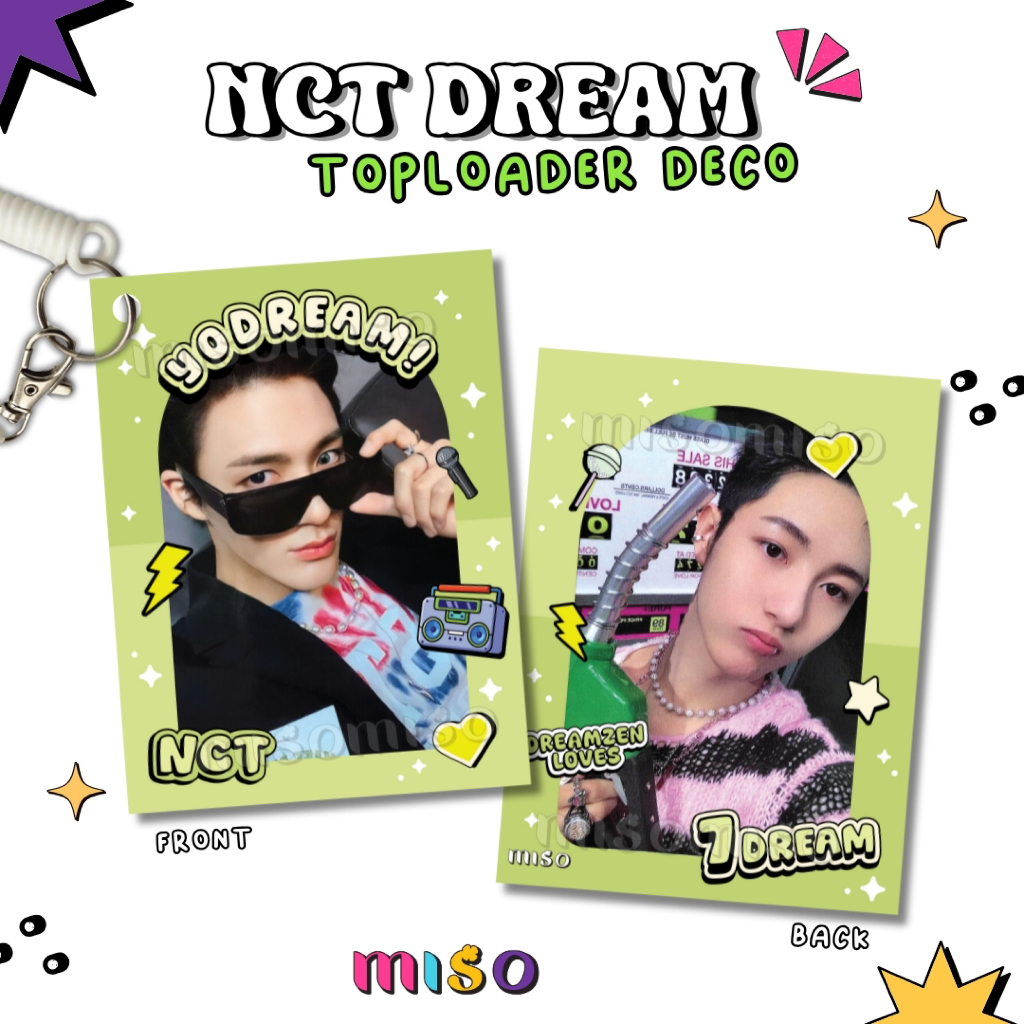 Toploader Deco Photocard Holder PVC NCT DREAM / Card Holder Toploader ...