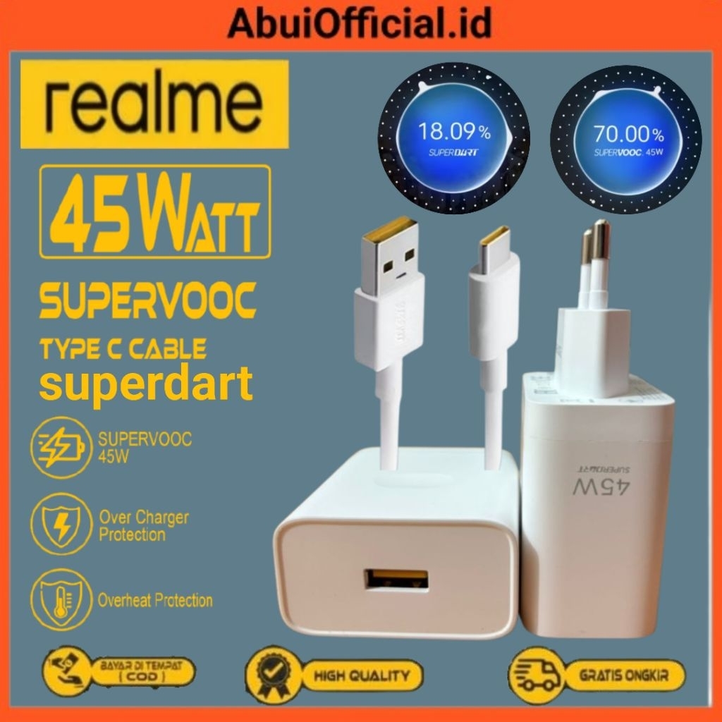 เครื่องชาร์จ Casan Realme 45 วัตต์ 12 13 14 14T C63 C65 C71 C75 C75x P3 ...