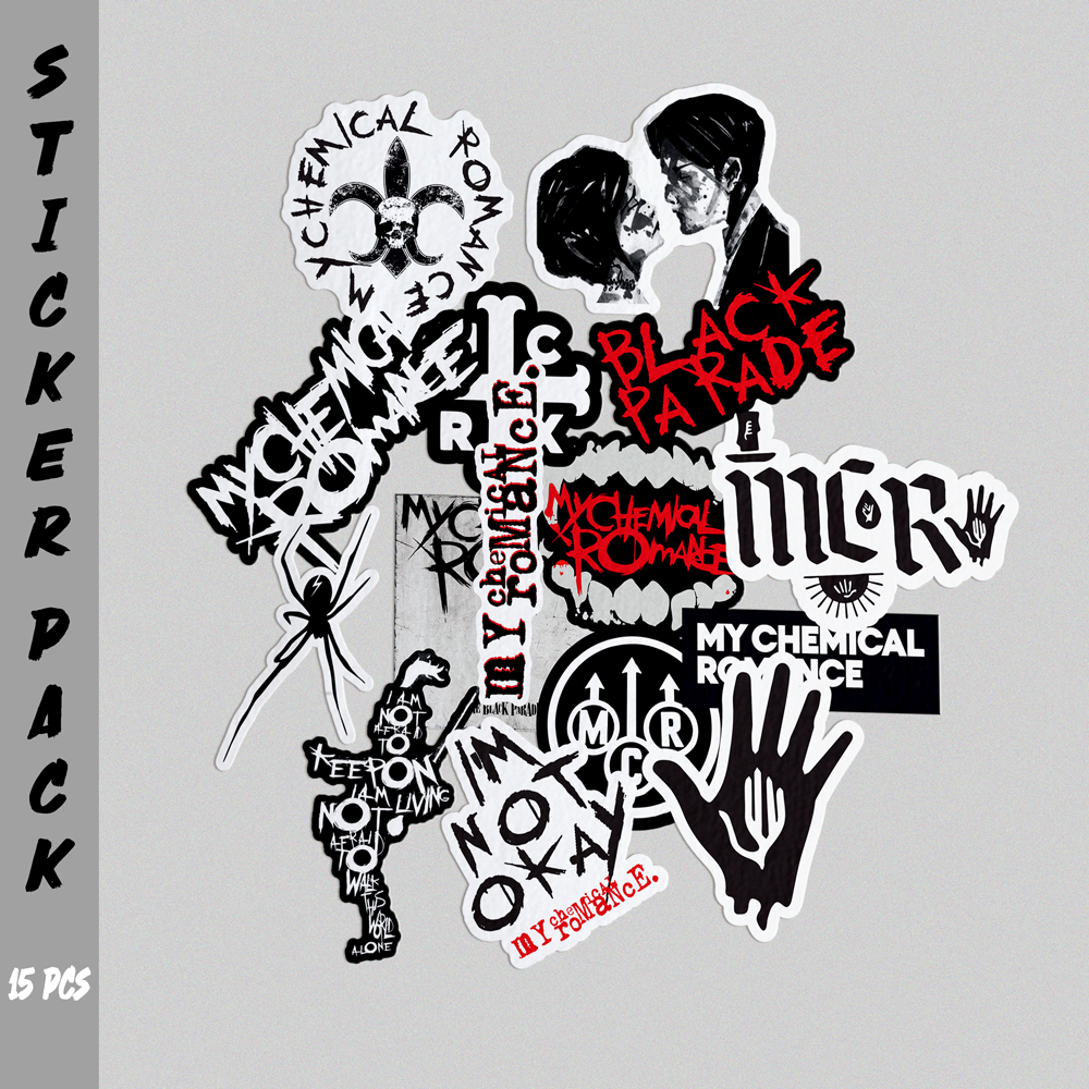 MCR Mini Band Sticker Pack 15 ชิ้น | Shopee Thailand