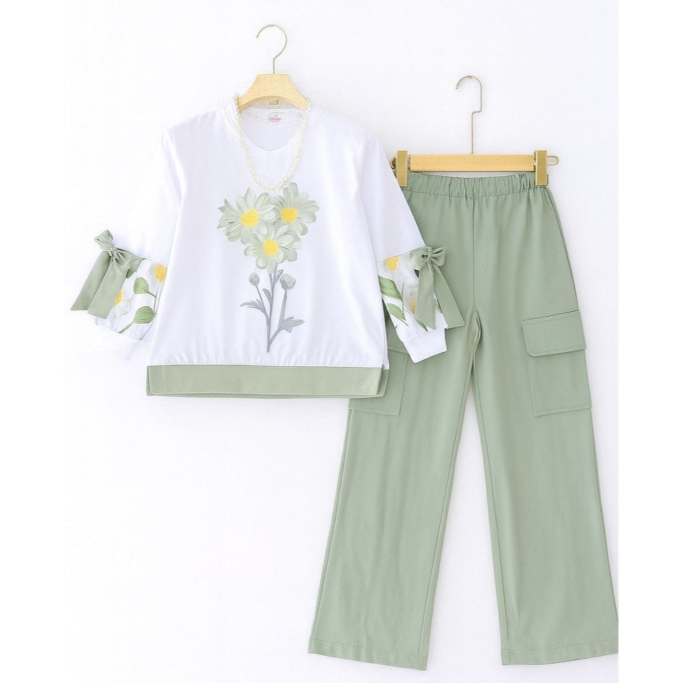 ALISHA SET KIDS - ชุดเด็กผู้หญิง 3-12 ปี ใหม่ล่าสุด KIDS CRINCKLE ...