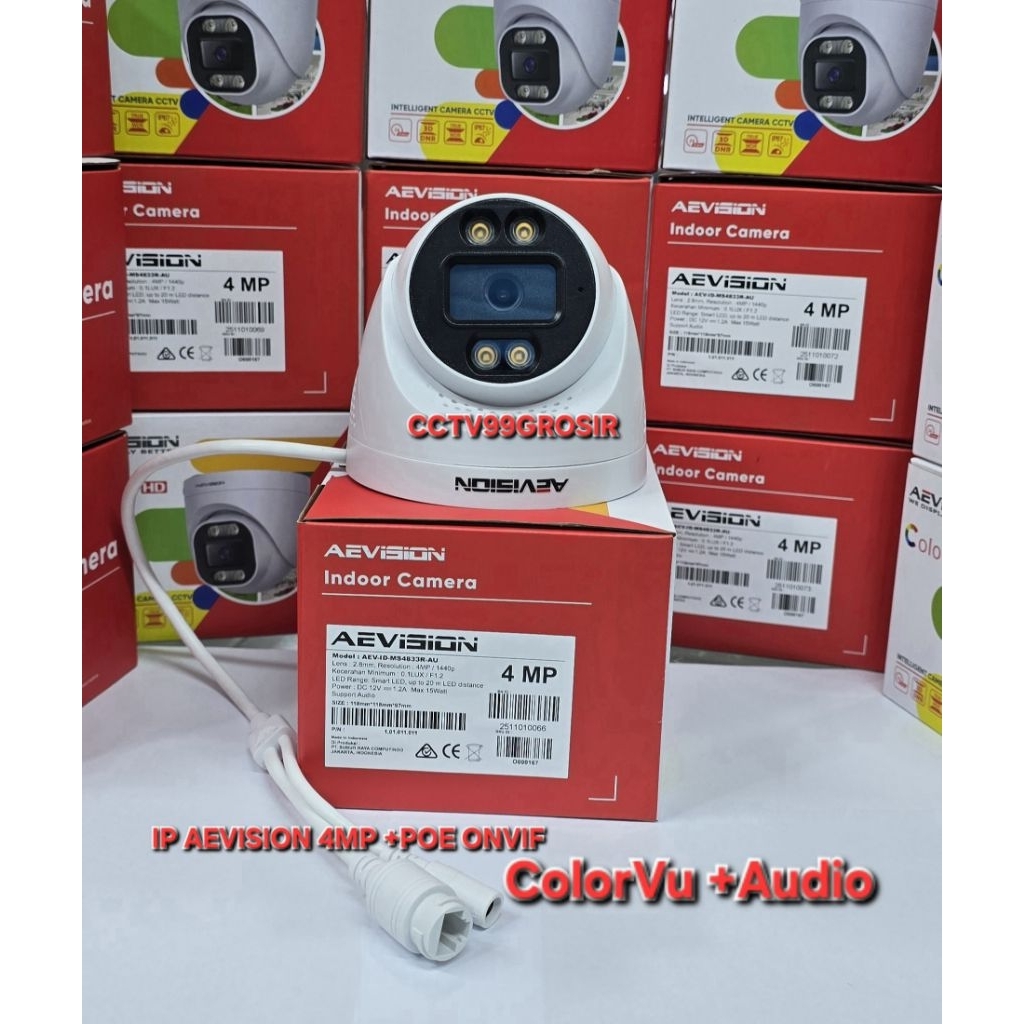 Ip AEVISION กล้อง Full HD Cctv 4MP Sony Exmor H.265 กล้องเสียง IPCAM ใน ...