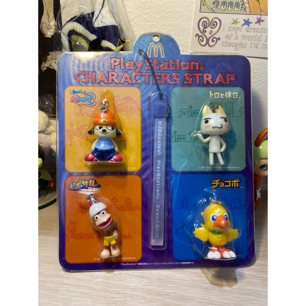 Playstation สายรัดตัวละคร พวงกุญแจ Parappa Toro Inue Chocobi | Shopee ...