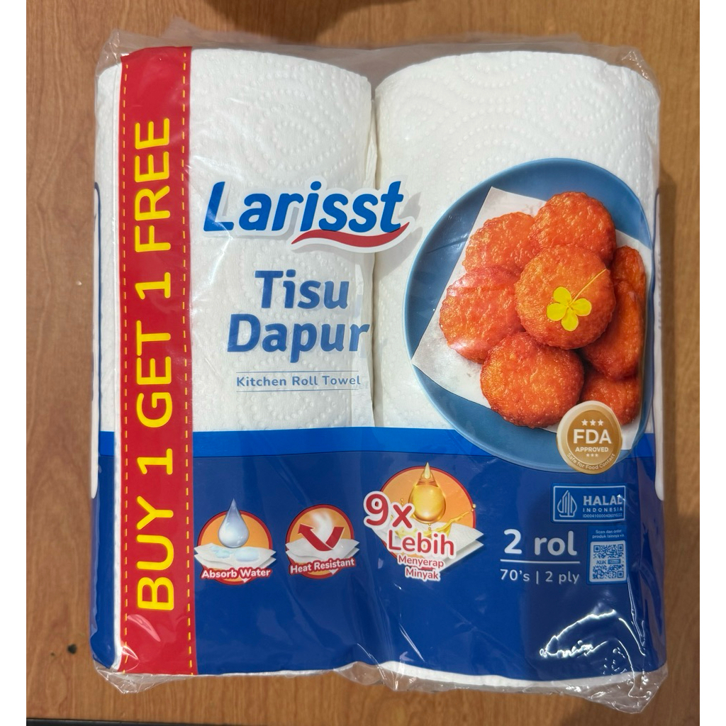 Larisst Kitchen Tissue 2 ชั้น 70 แผ่น บรรจุ 2 ม้วน | Shopee Thailand