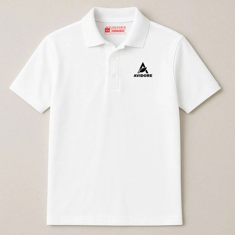 VIDORE - เสื้อยืดคอปกผู้ชาย - เสื้อโปโลแขนสั้นเท่ๆ - โลโก้ Avidore ...
