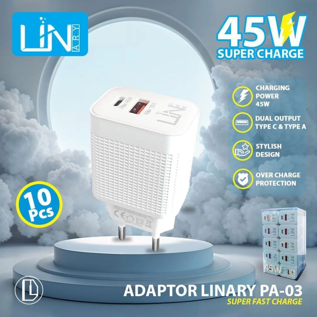 LINARY PA-03 CHARGER SHELL | ต้นฉบับต้นฉบับ | ชาร์จเร็ว | Shopee Thailand