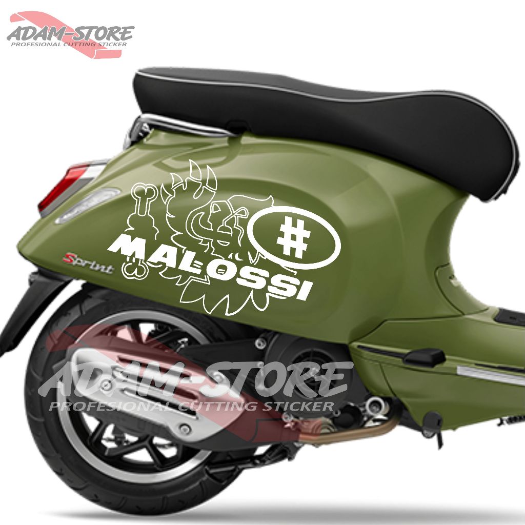 สติ๊กเกอร์ติดมอเตอร์ไซค์ Vespa Sprint 150 / Malossi Sticker / Piaggio ...