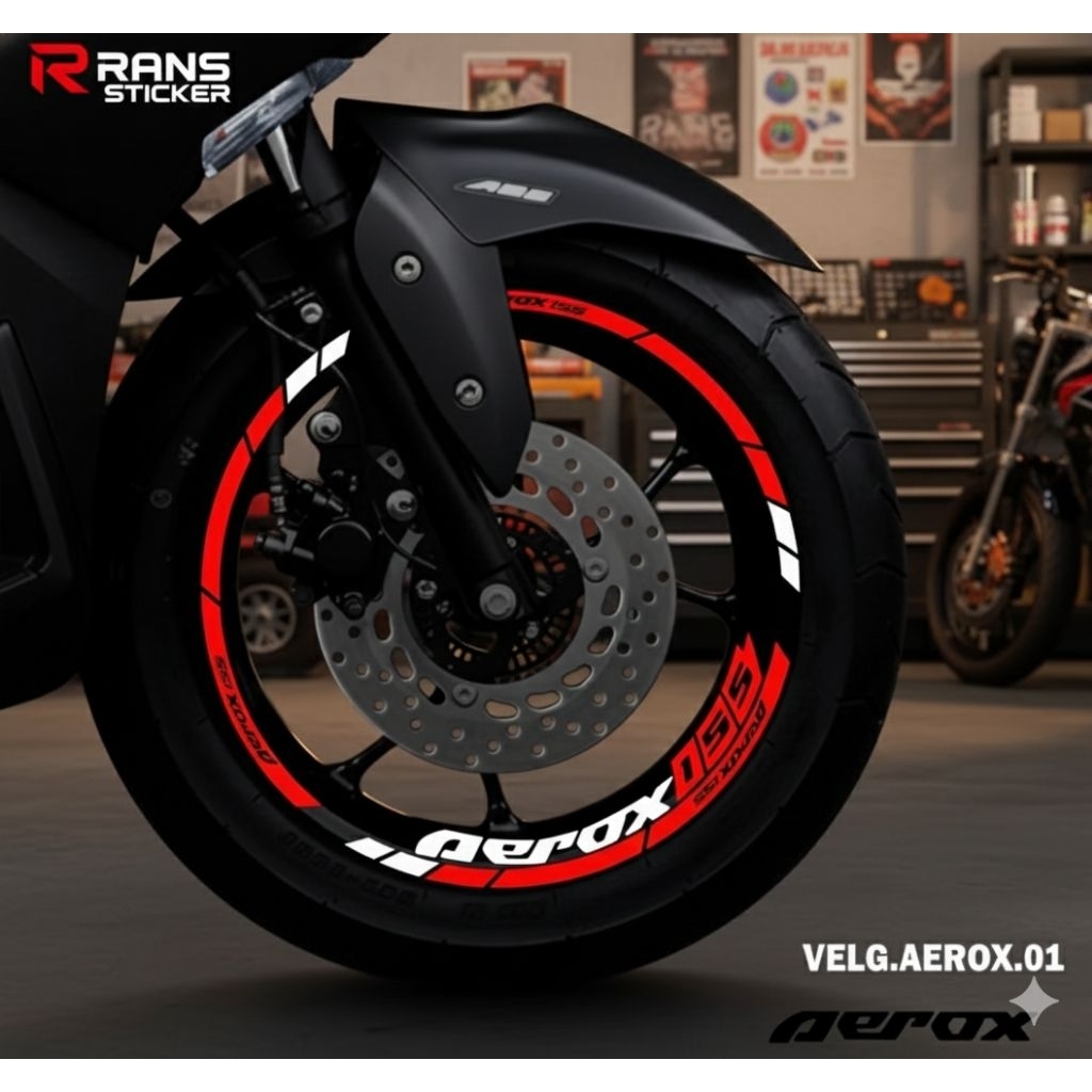 สติ๊กเกอร์ตัด AEROX RIM - YAMAHA AEROX 01 TIRE/VELG VARIATION LIST ...