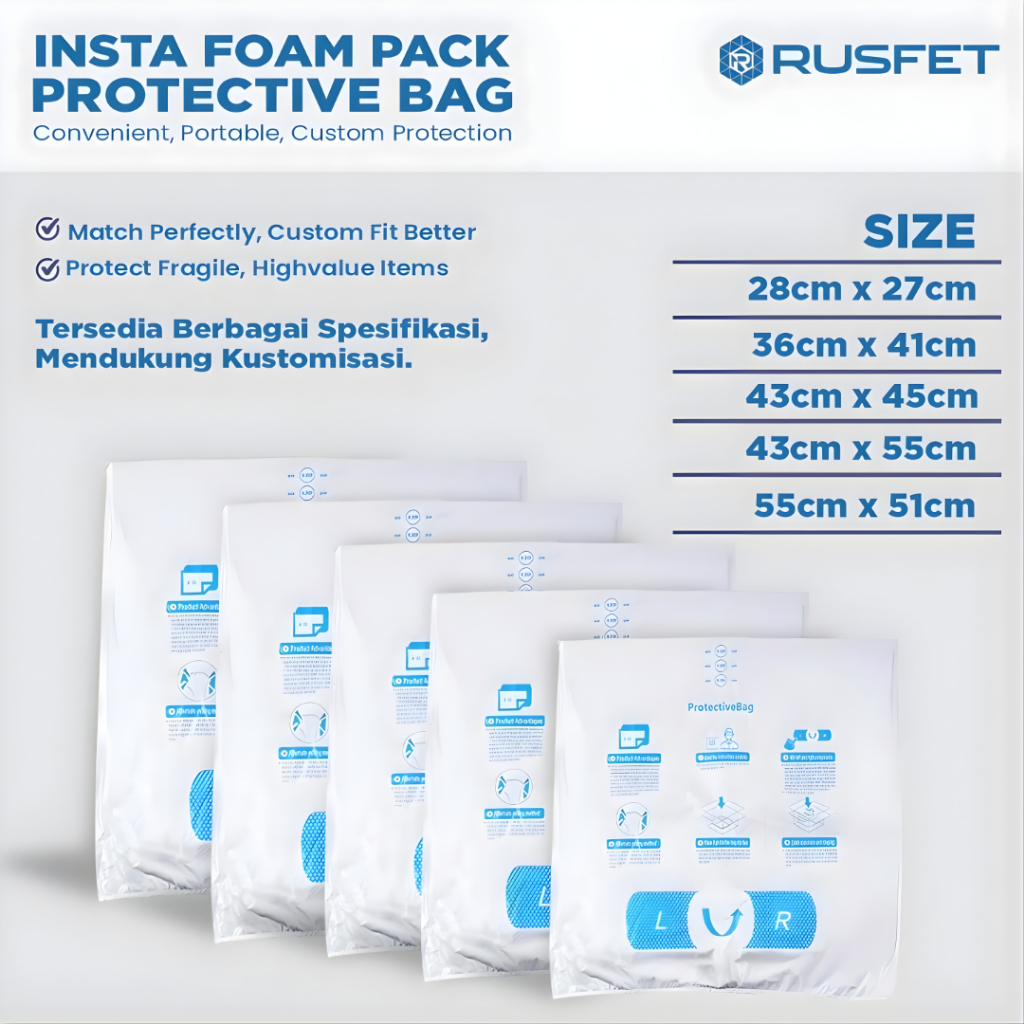 INSTANT FOAM BAG PACKAGING SAFETY FOAM / EXPANDING ITEM PROTECTOR FOAM ...
