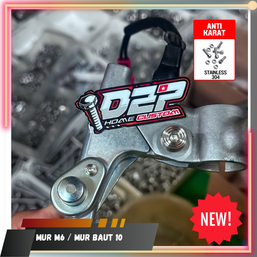 เบรคด้านหลัง Handle bolt สําหรับ Mio J ชุด pnp Mio L สแตนเลส slim แบนรุ่นที่กําหนดเอง handmade ...