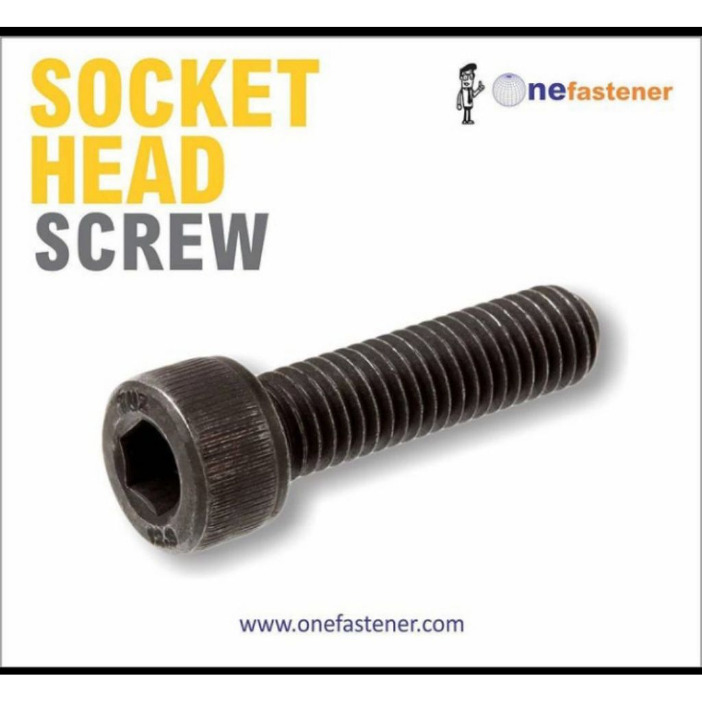 BLACK L-BOLT M12 ROUGH THREAD PITCH P 1.75 | Shopee Thailand