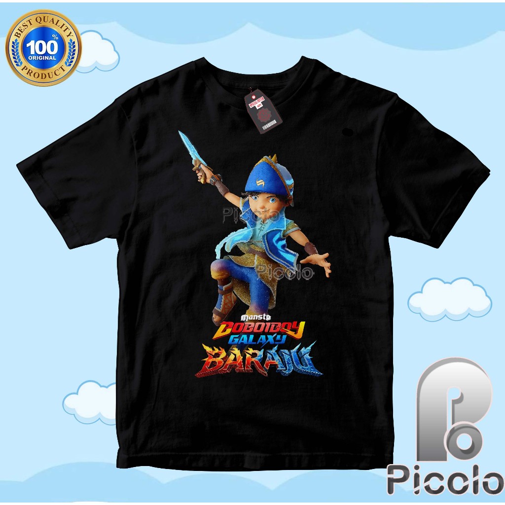 (FREE NAME) เสื้อยืด CHILDRENS WITH ANIMATED CHARACTER MOTIF BOBOIBOY ...