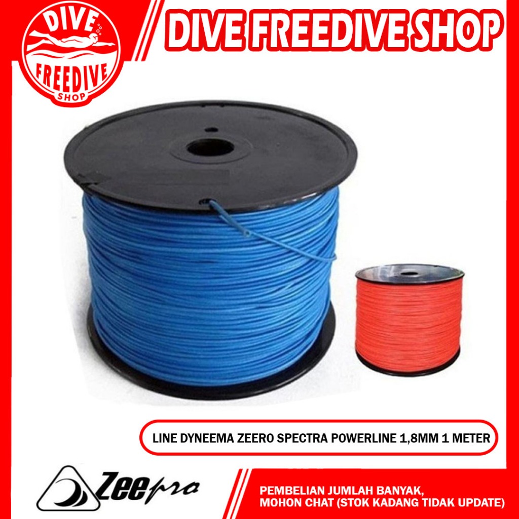 Line Dyneema Spectra Powerline Zeepro ยาง Speargun Spearfishing 1.8mm 1 ...