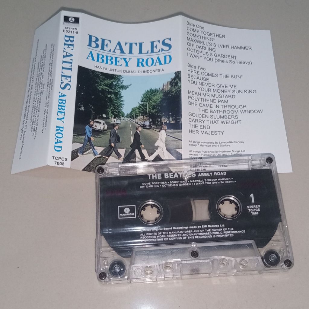 The Beatles Cassette - Abbey Road (ORIGINAL REPRO COVER) | Shopee Thailand