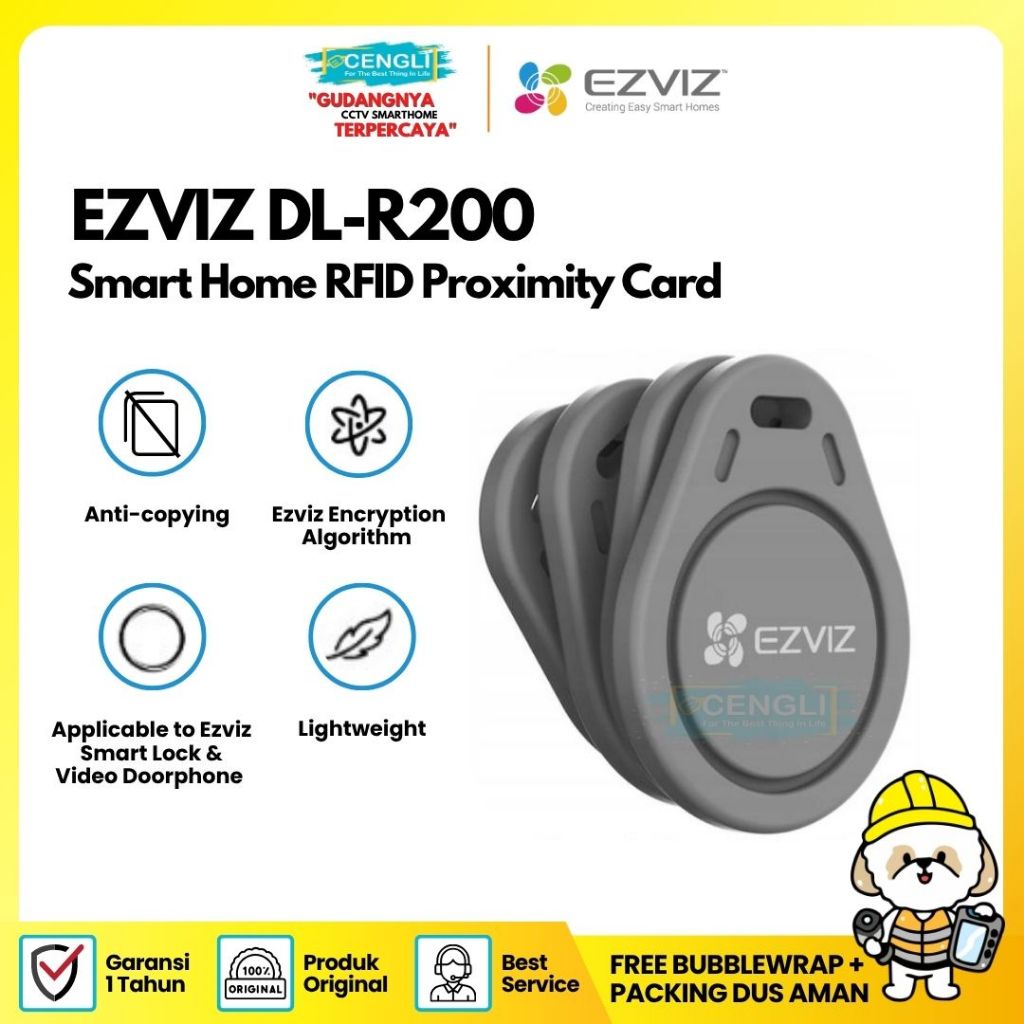 Ezviz DL-R200 Smart Home RFID Proximity Card ประตูล็อค Access Card ...