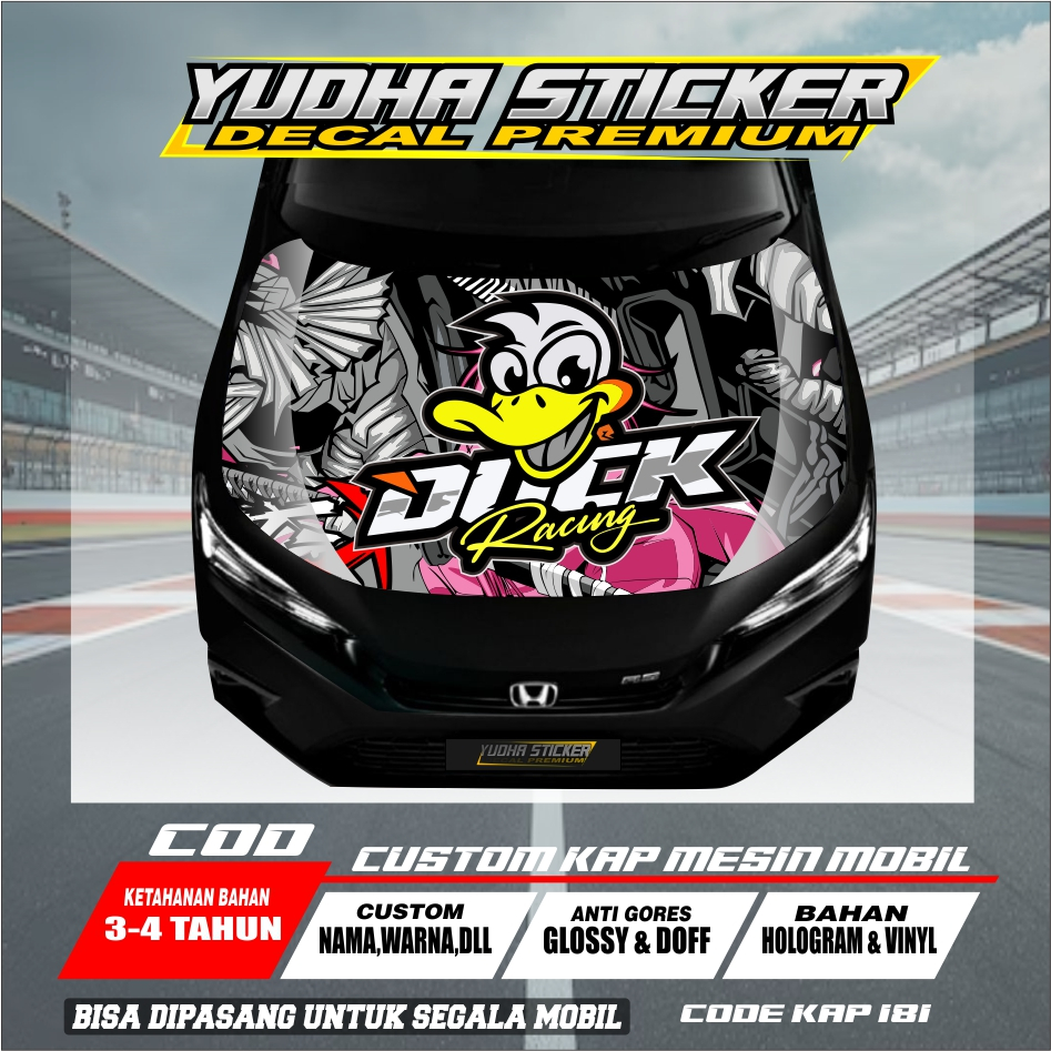 MESIN FREE CUSTOM CAR HOOD STICKER / ใหม่ล่าสุด 181-84 HOOD | Shopee ...
