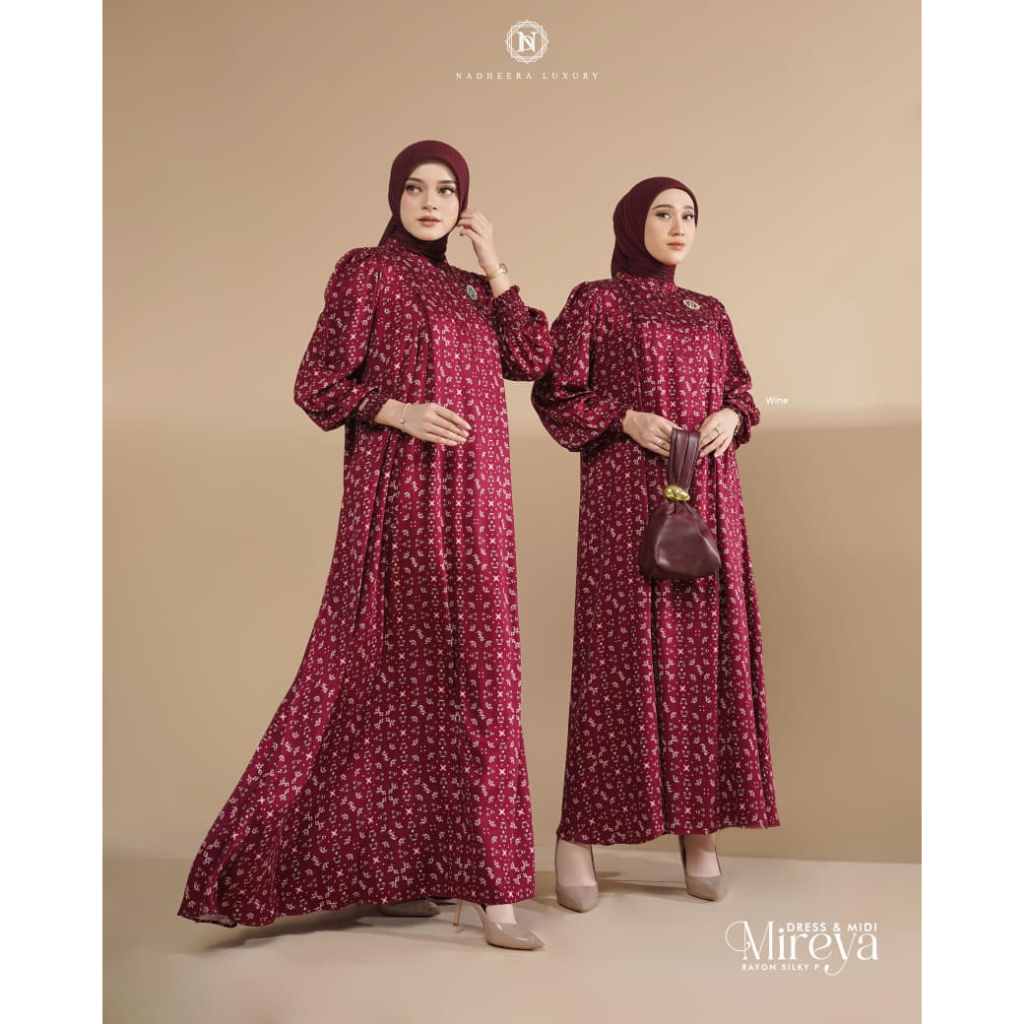 NADHEERA LUXURY - เดรส Mirya Series / Midi | Shopee Thailand
