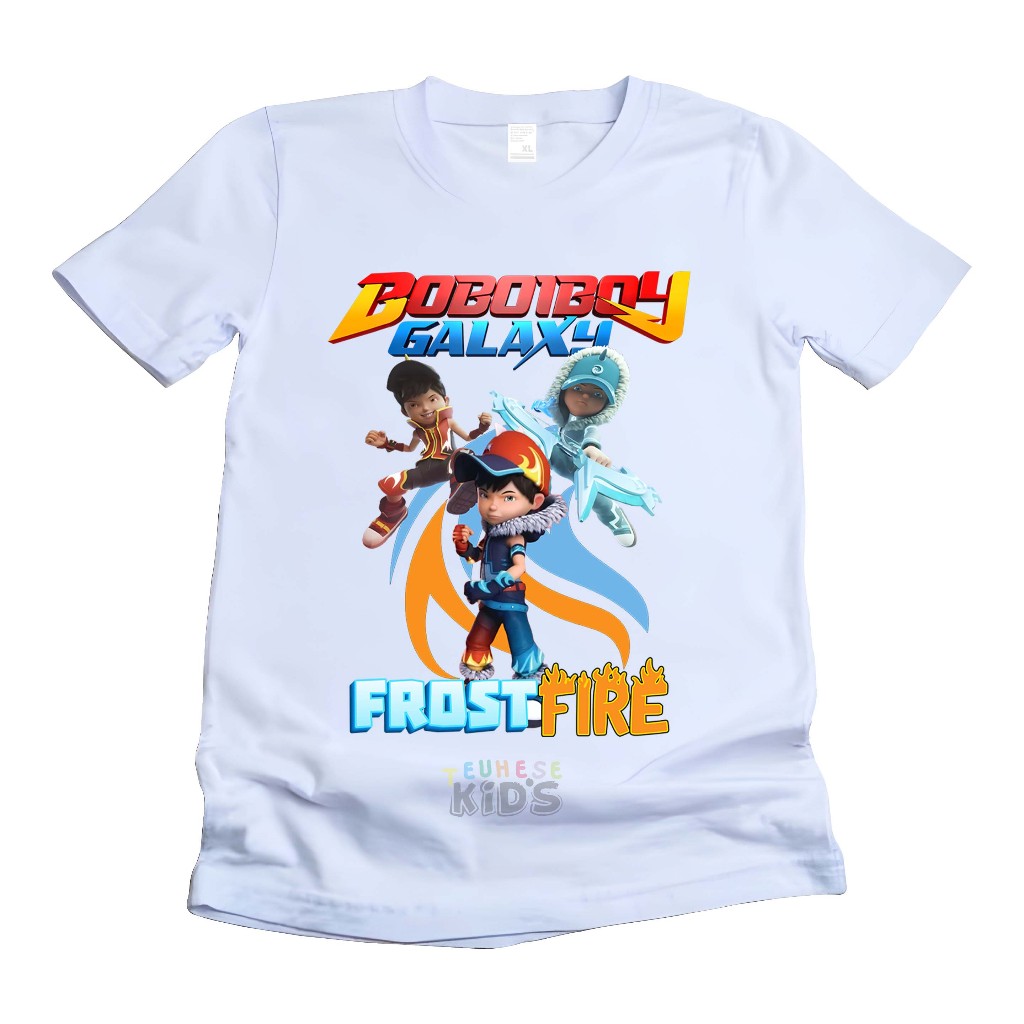 (FREE NAME) เสื้อยืดเด็กลาย Boboiboy galaxy baraju character motif ...