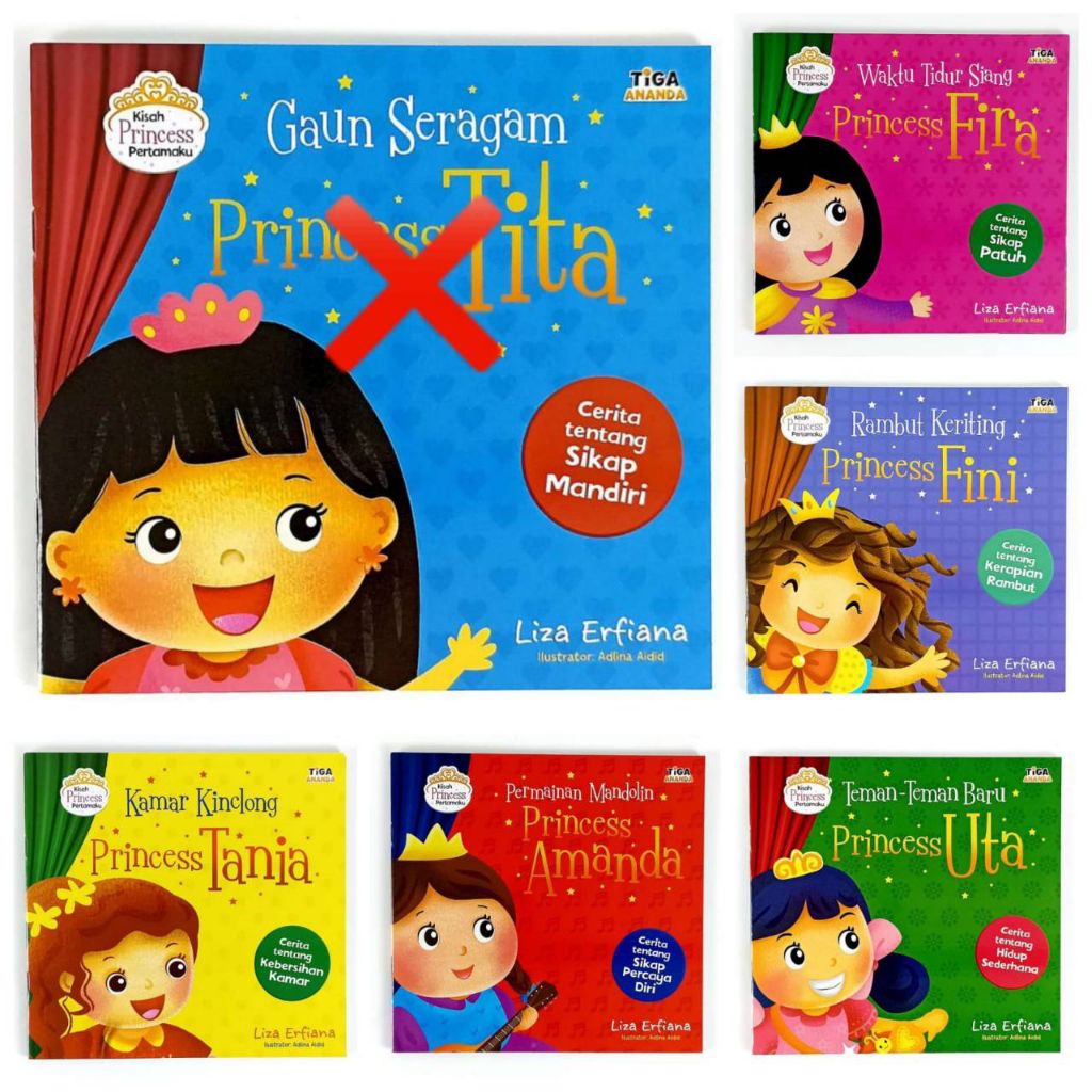 ชุดหนังสือ 5 เล่ม My First Princess Stories NEW FRIENDS PRINCESS UTA ...