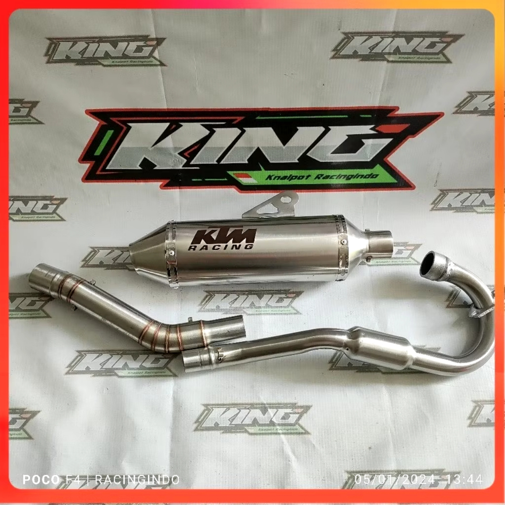 1 ชุดท่อไอเสีย Racing KTM สําหรับ Ksr110 / Ksr110 pro / Msx125 / Klx150 ...