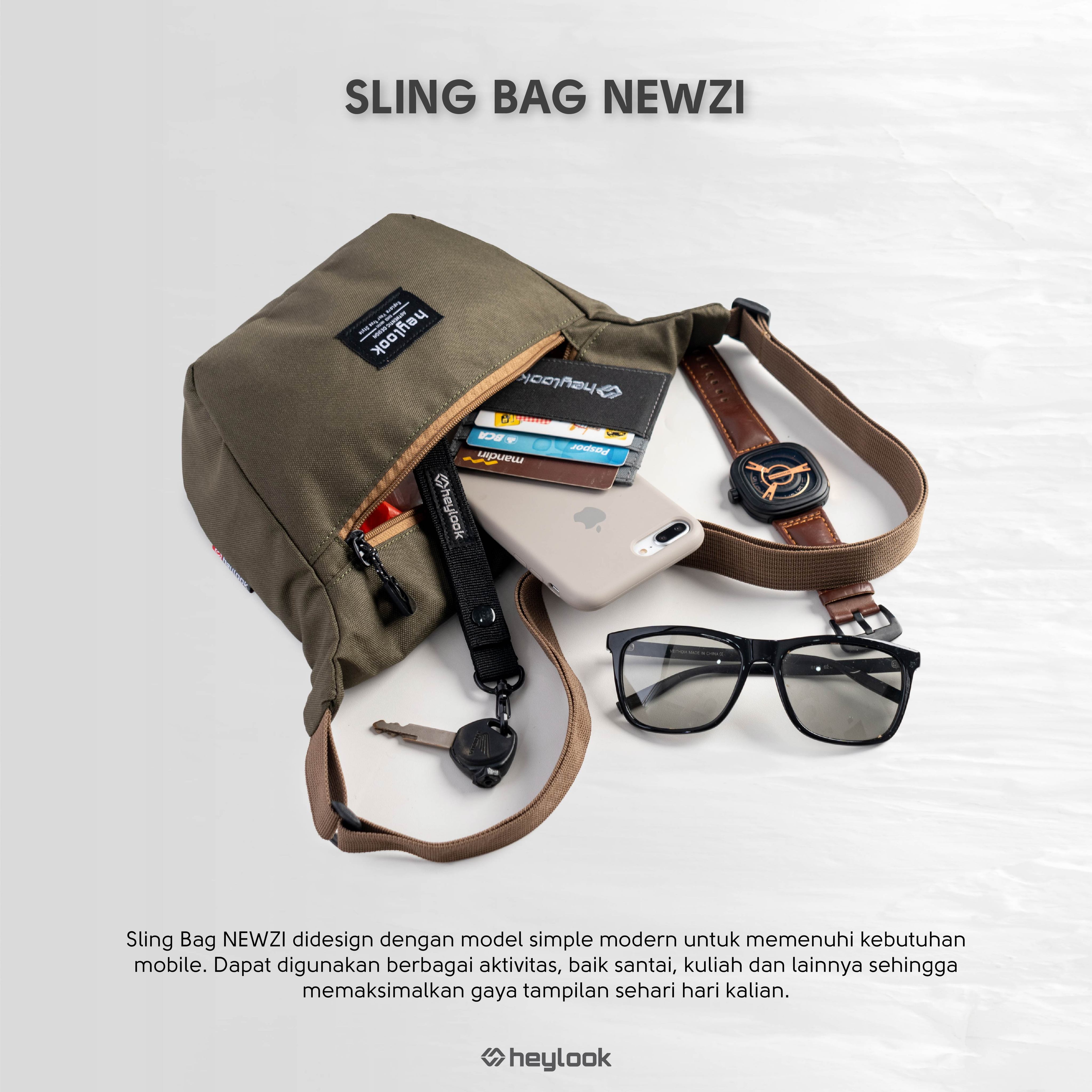 HEYLOOK Official - NEWZI Mens Sling Bags Dsitro Mens Bags Mens Mini ...