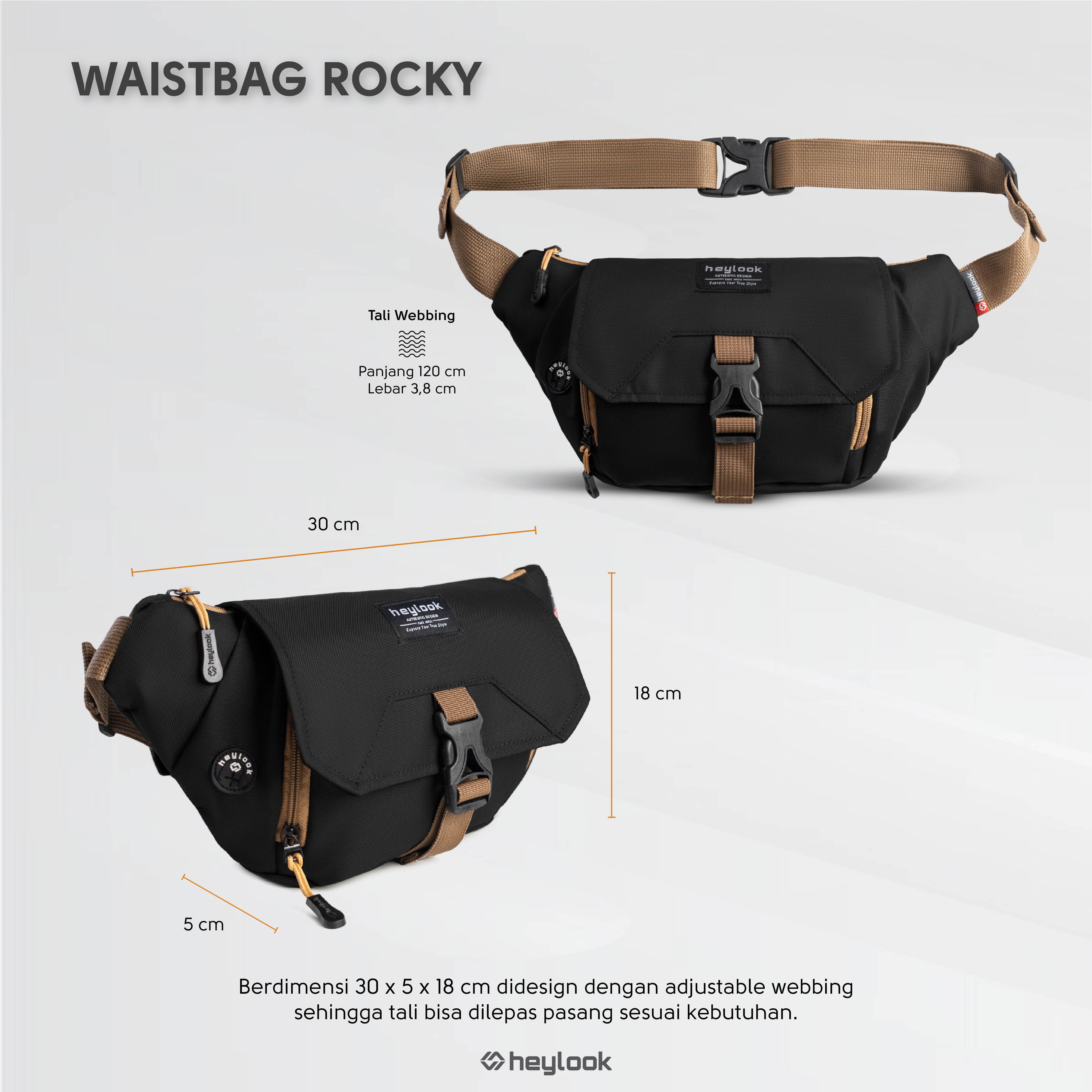 Heylook Official - ROCKY Mens Sling Bag Mens Bag Distro Sling Bag ...