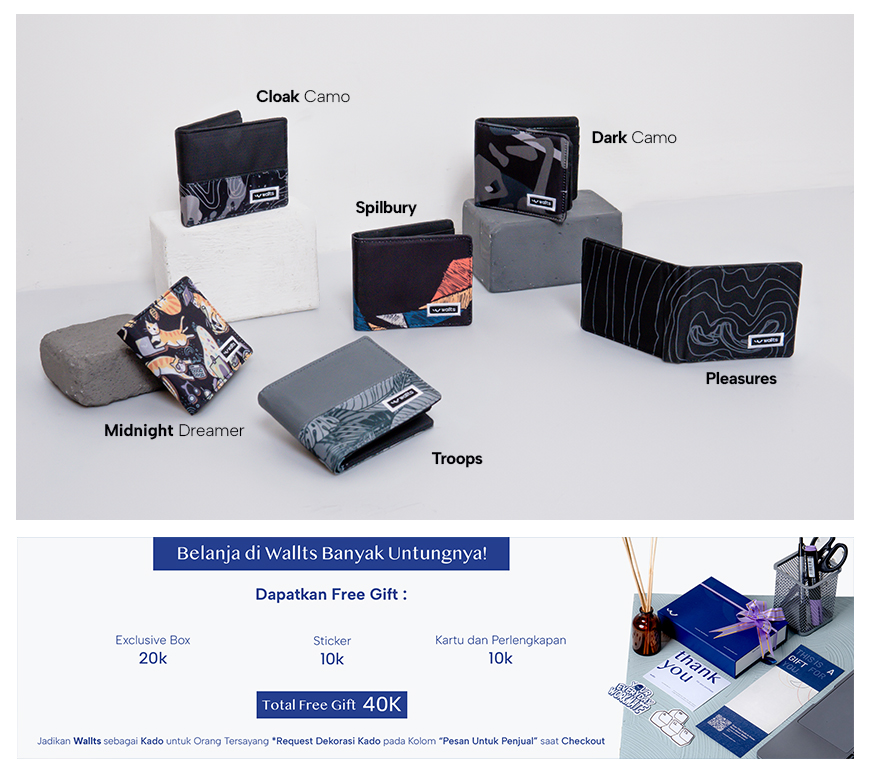 Wallts Mens Waterproof Canvas Folding Wallet - Keio Motif | Shopee Thailand