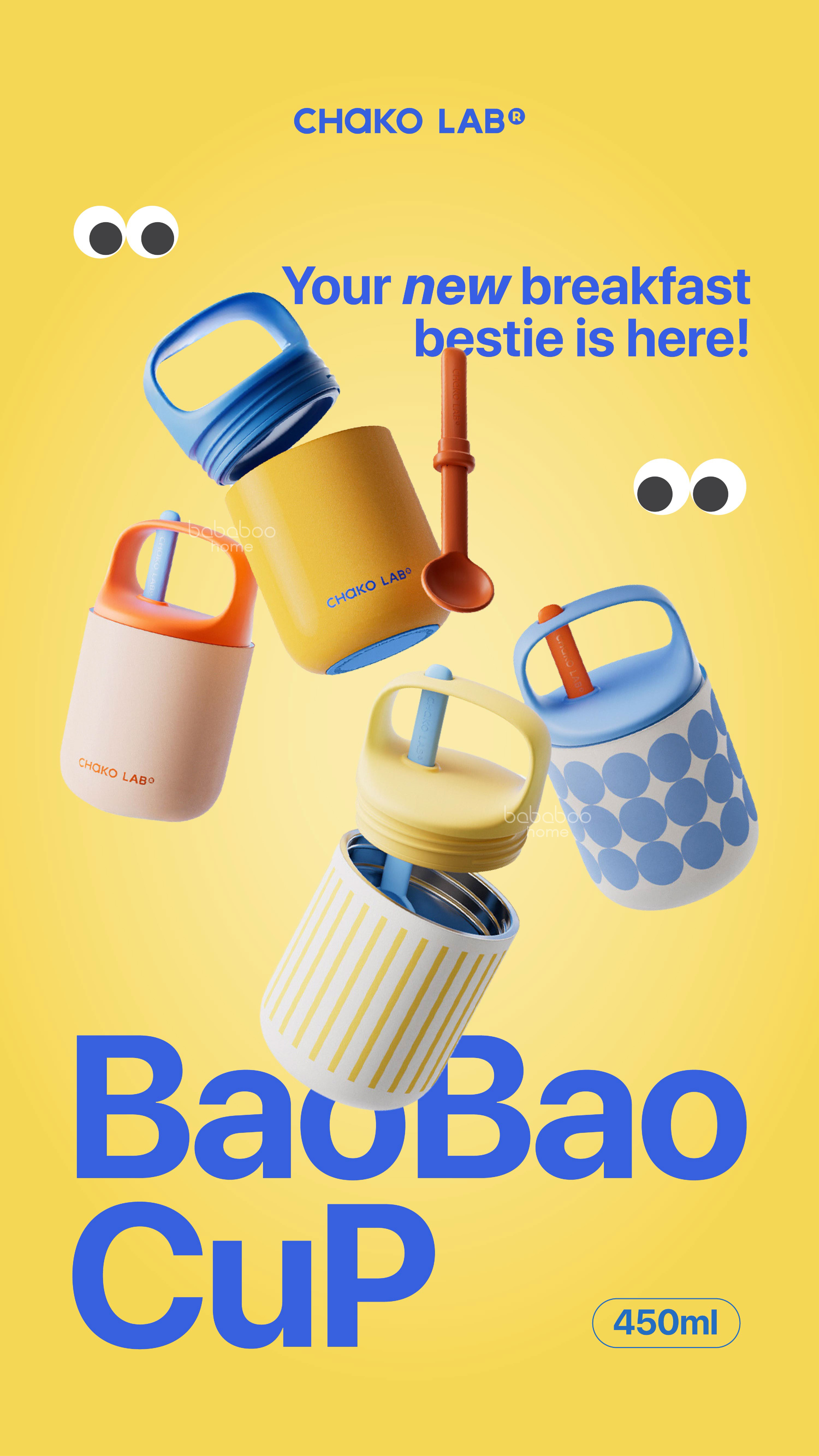 Chako LAB BaoBao Cup 450ml - บลูเบอร์รี่ | Shopee Thailand