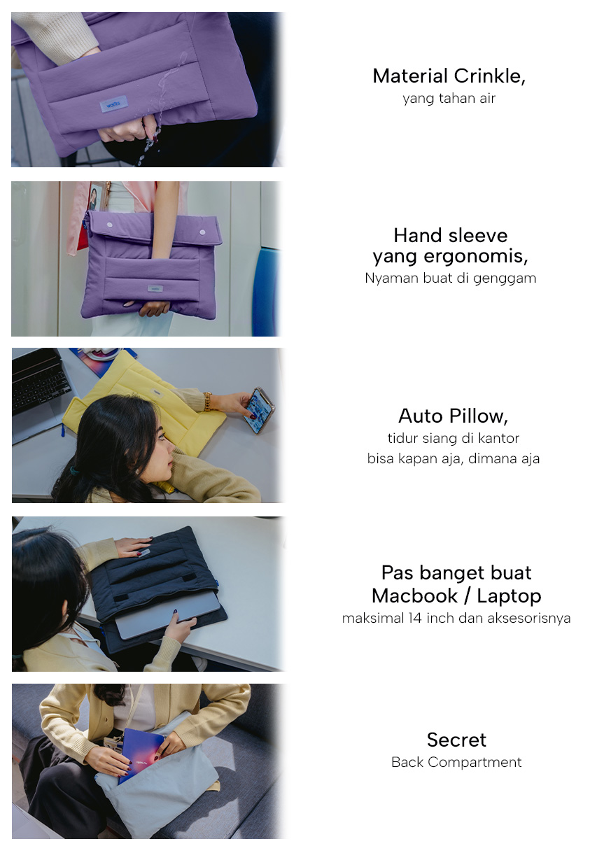 Wallts Moona Lemon- 14" นิ้วแล็ปท็อปสําหรับและ Macbook Holster Bag | Shopee Thailand