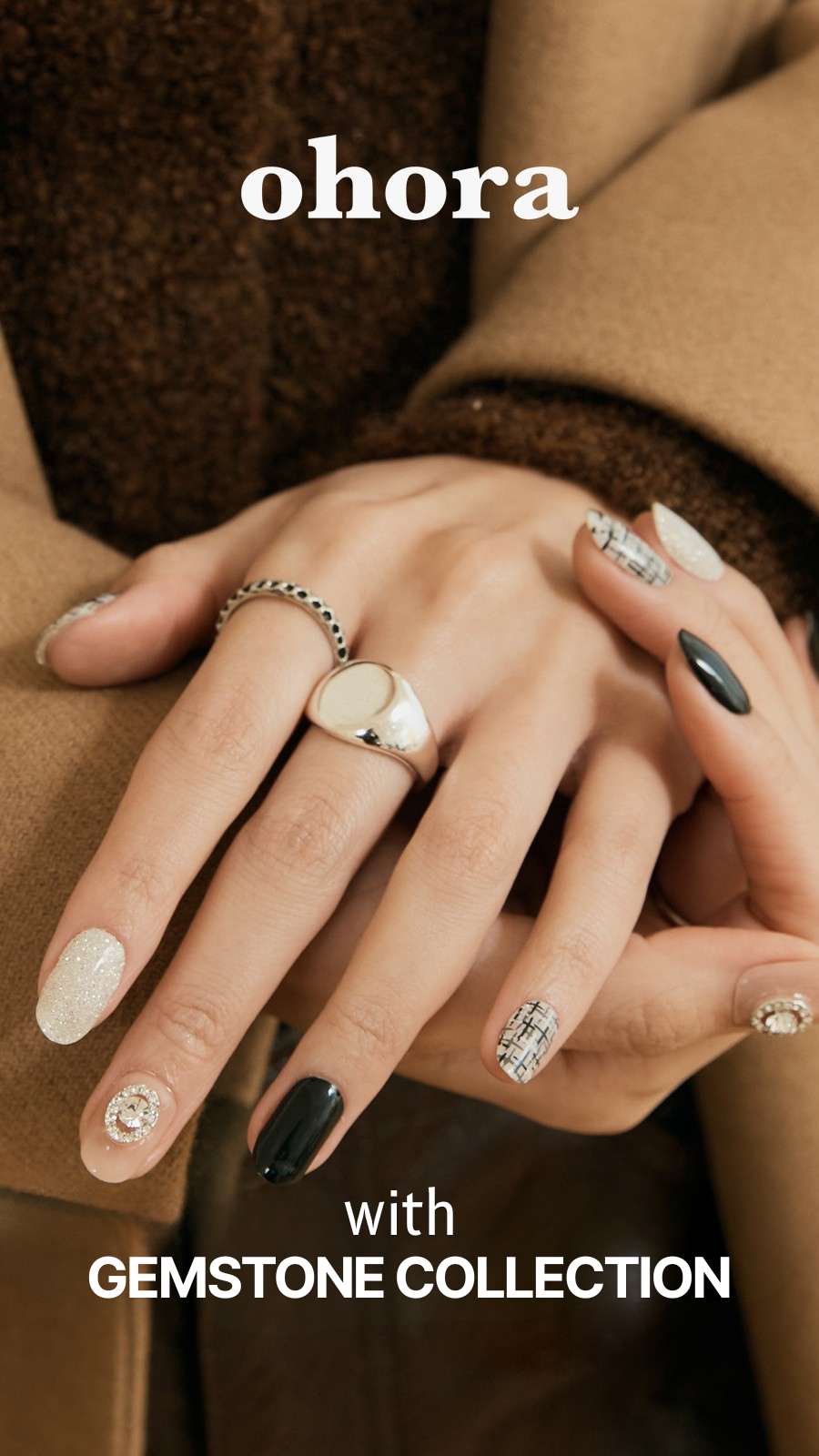 Ohora Coco Tweed - เพ้นท์เล็บเจลกึ่งโค้ง | Shopee Thailand