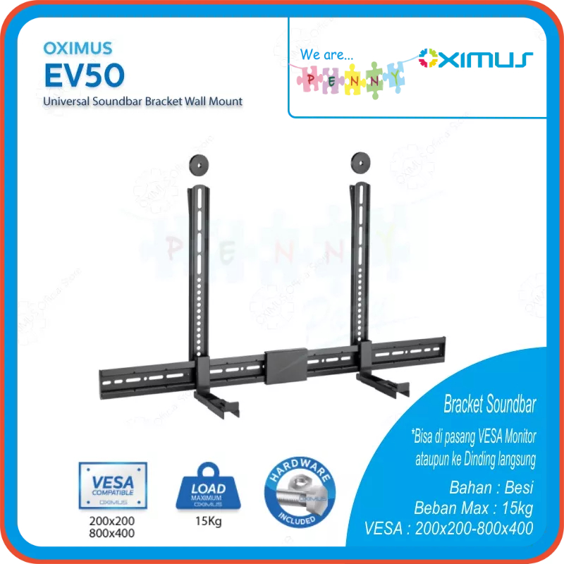 ขายึดลําโพง Soundbar สามารถจอภาพ Vesa/Wallmount Oximus EV50 ของแท้ 100% ...