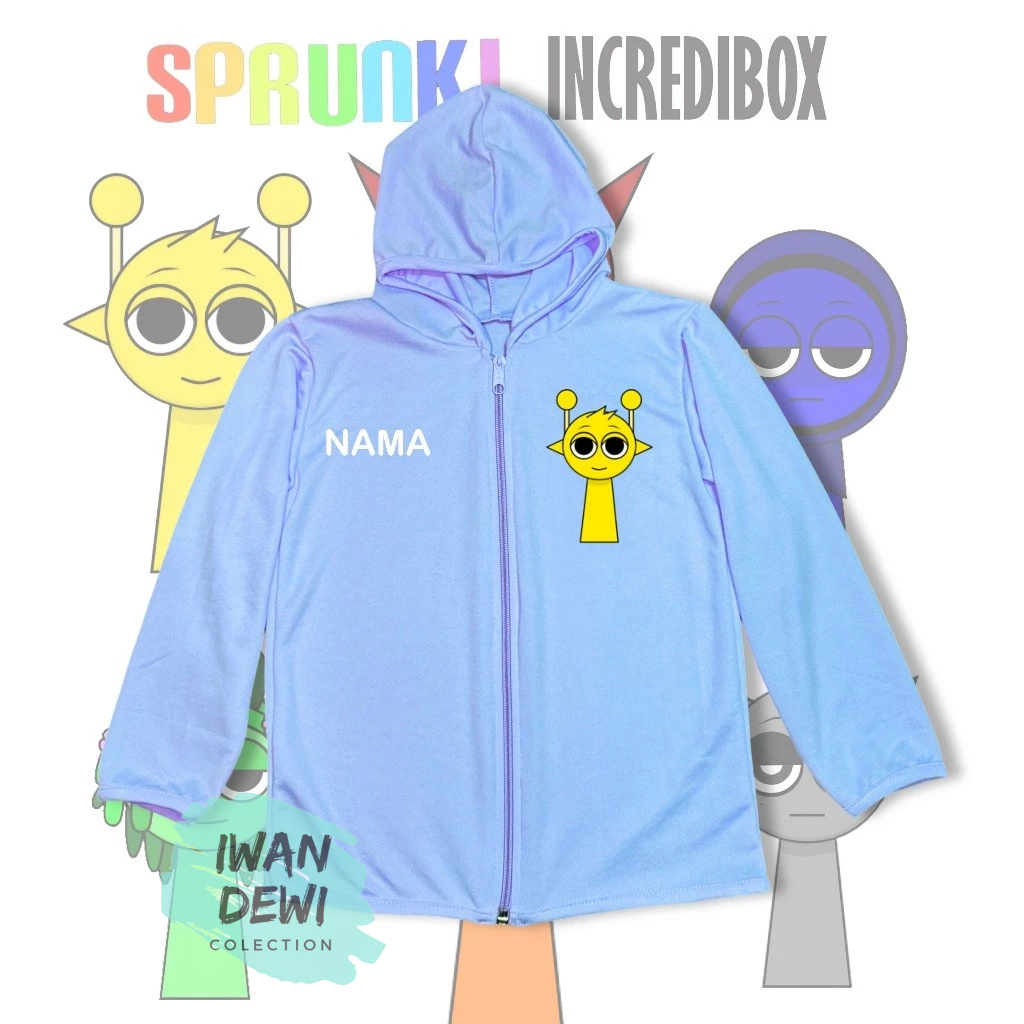 MATAHARI Cute Character UV Sprunki Incredibox Childrens Jacket – กันแดด ...