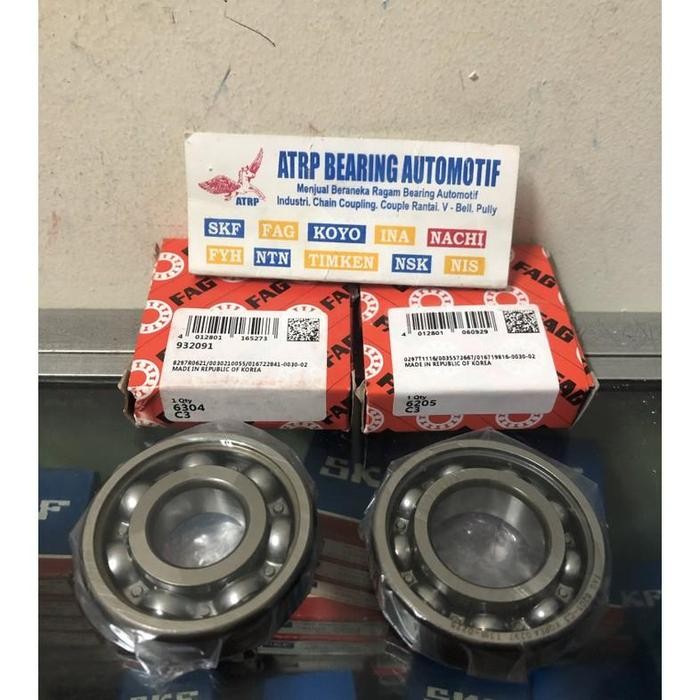 แบริ่ง 6205 C3 6304 C3 Fag ชุดแบริ่งเพลาข้อเหวี่ยง Rx-King, Rzr, Rxz ...
