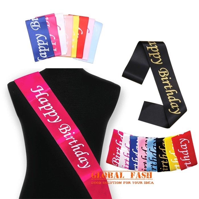 ค้นหาสด Sash Hbd Sash / Happy Birthday Satin Sash / Samir Hbd Sash ...