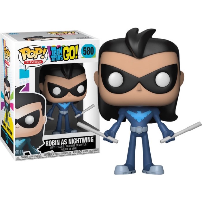 (RAD) Funko Pop! DC Comics - Teen Titans GO - ROBIN AS NIGHTWING 580 ...