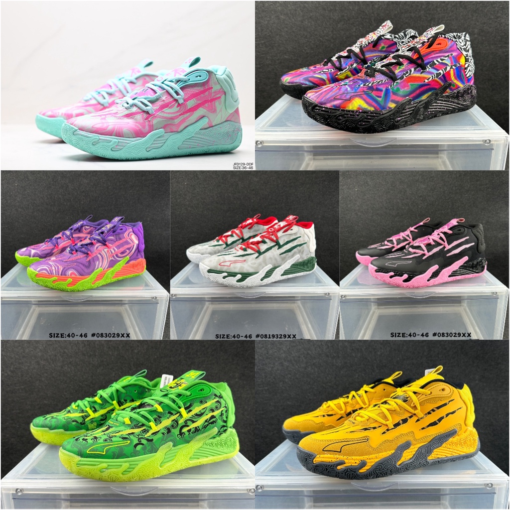 Original MB3× Puma Rick and Morty รองเท้าผ้าใบ ลําลอง เหมาะกับการเล่น ...