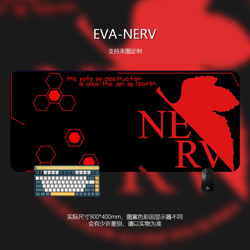 Evangelion แผ่นรองเมาส์เล่นเกม แบบหนา ขนาดใหญ่ ล้างทําความสะอาดได้ ...