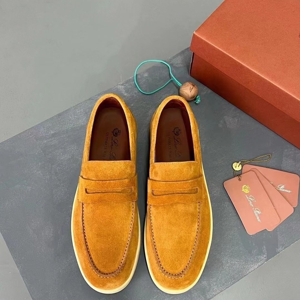 Leak-หยิบพร้อมสต็อก Loro Piana Classic Loafer แบ่งปันคุณสมบัติสบายๆ Big ...
