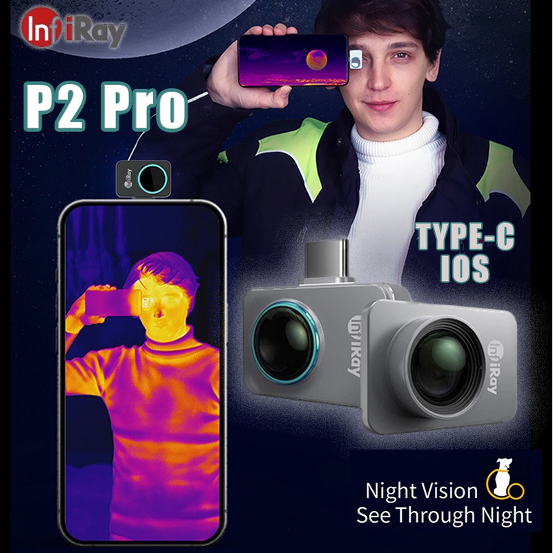 Infiray Xinfrared P2 PRO กล้องอินฟราเรดอุตสาหกรรม PCB การตรวจจับพื้น รุ่นกลางคืน กล้องถ่ายภาพ ...