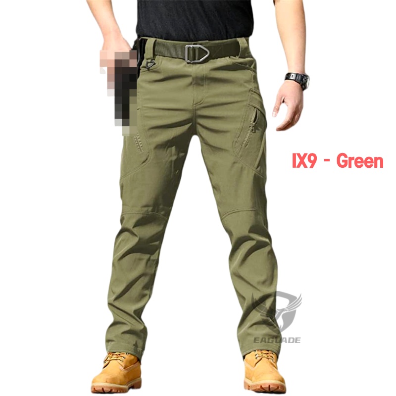 Eaglade กางเกงคาร์โก้ยุทธวิธี สําหรับผู้ชาย สีดํา Ix9 | Shopee Thailand