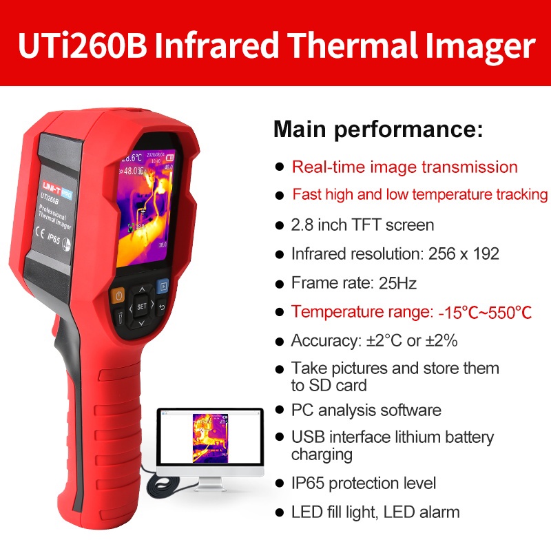 UNI-T UTi260B Thermal Imager กล้องถ่ายภาพความร้อน infrared thermal ...