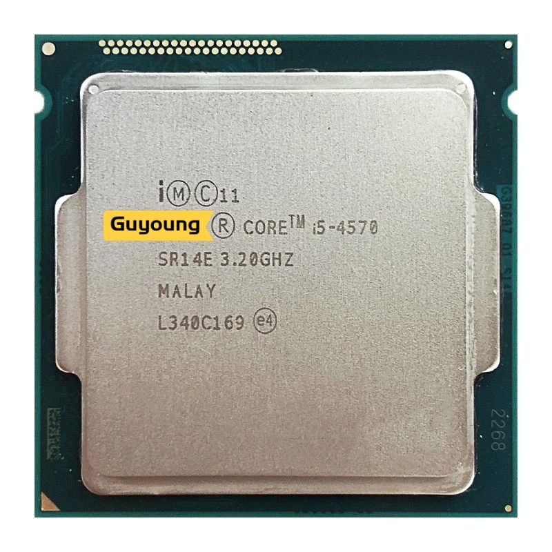 โปรเซสเซอร์ CPU i5-4570 i5 4570 ดั้งเดิม 3.2G 22nm LGA 1150 84W Quad Core ชิ้นส่วนที่กระจัด ...