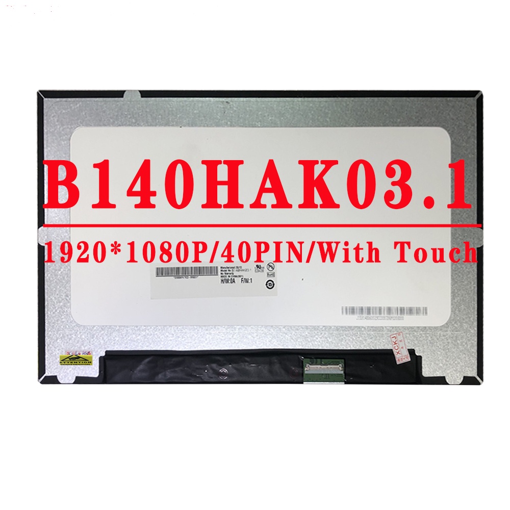 หน้าจอ LCD B140HAK03 1 B140HAK03.1 14.0 นิ้ว 1920x1080 ips FHD EDP ...
