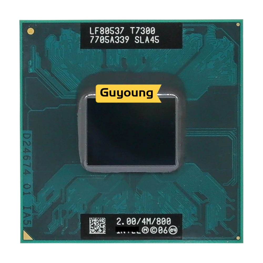 ซ็อกเก็ต CPU Core 2 Duo T7300 2.0GHz 4M 800 PGA 478 pin สําหรับโน้ตบุ๊ก ...