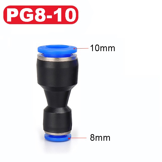 PU PG ข้อต่อลม ข้อต่อลมตรง เสียบสายลม 2 ข้าง ข้อต่อลม 6mm PU Pneumatic Fitting 4 6 8 10 12 14 16 ...