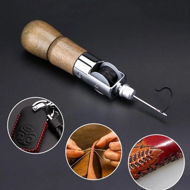 Diy เย็บหนัง Awl Thread Kit จักรเย็บผ้าด้วยตนเอง Speedy Stitcher หนัง ...