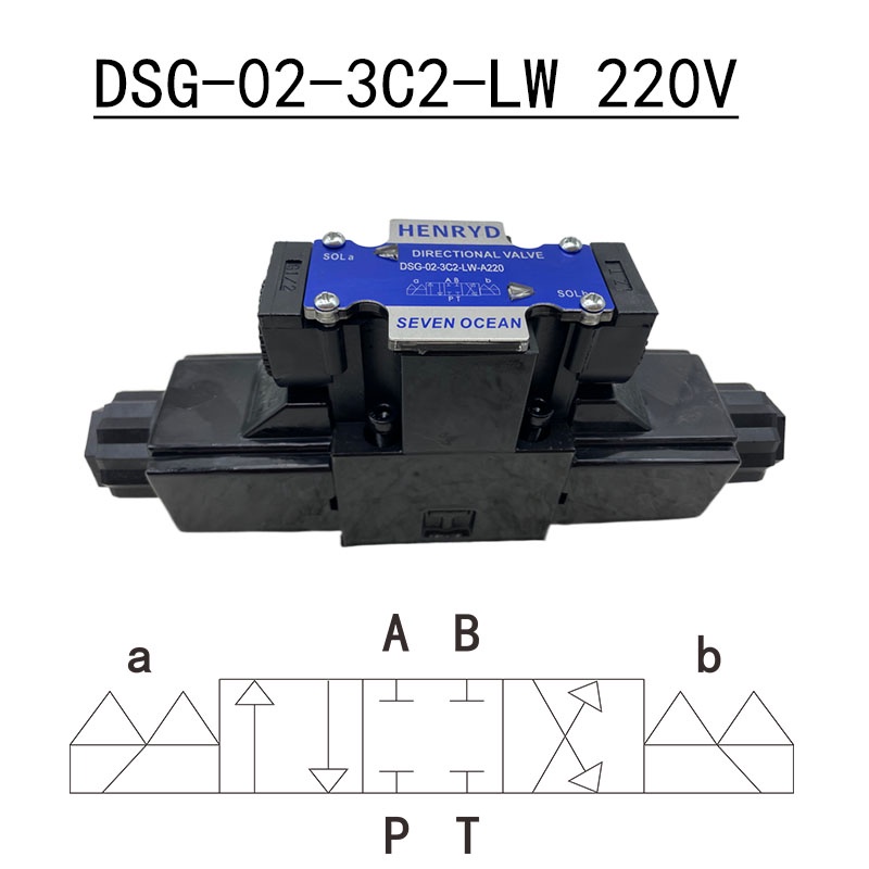 วาล์วโซลินอยด์ไฮดรอลิค DSG-02-3C2 3C3 3C4 3C6 2B2-DL LW D24 A220 01 ...