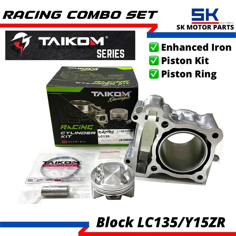Y15zr Racing Combo TAIKOM(Spec 57-63)-BLOCK LC135 6 ECU Y15 AIR FILTER ...