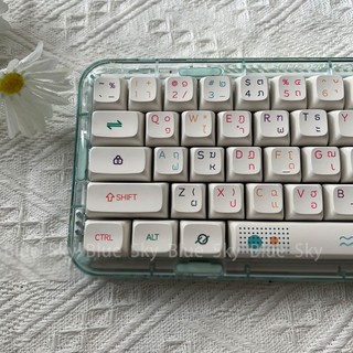 Thai neon keycaps XDA profile Dye-Sublimation PBT keycap 127keys ...