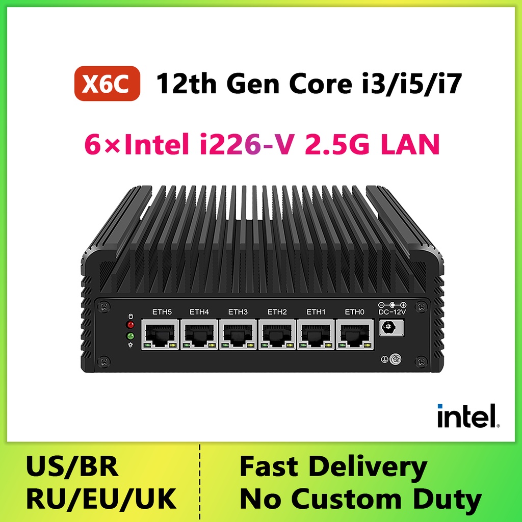 เราเตอร์ แบบนิ่ม 12th Gen Alder Lake 2.5G Intel Core i7 1265U i5 1235U ...